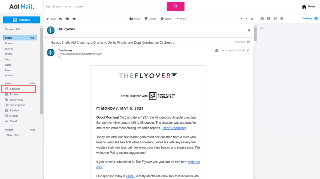 AOL Mail Whitelisting Guide - Join The Flyover